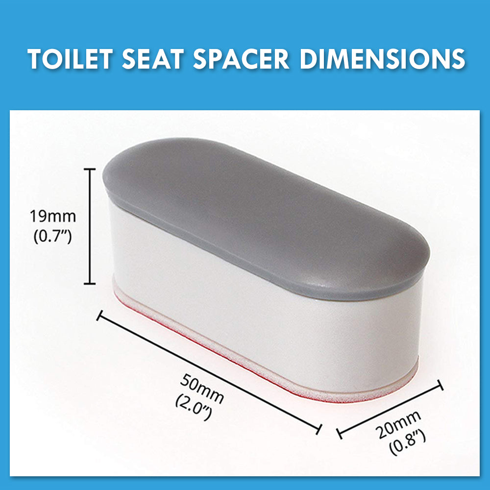 Bumpy Bumpers - Toilet Seat Spacers (4 Pack) - In My Bathroom